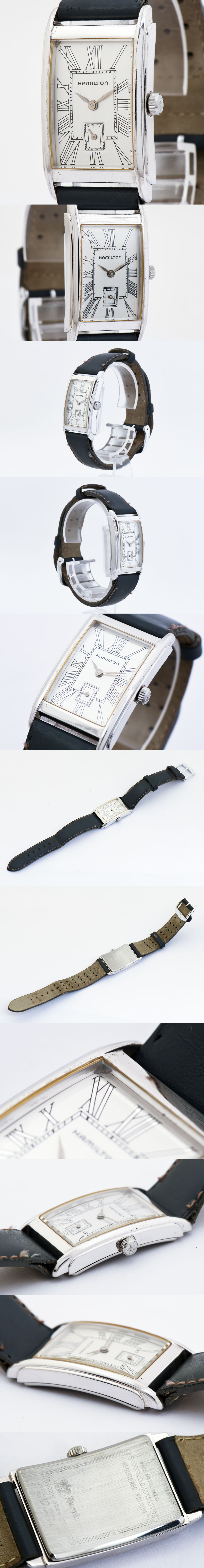 代購代標第一品牌－樂淘letao－HAMILTON ハミルトン 6269 アードモア クォーツ スモセコ ローマン シルバー文字盤 レザー ...